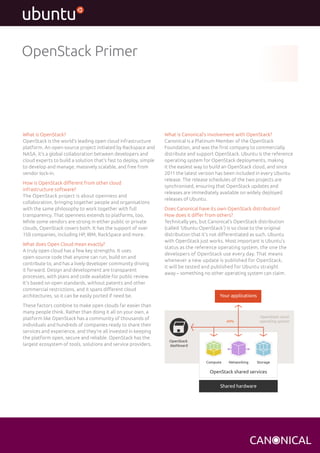 Cloud Ubuntu Open Stack Primer | PDF