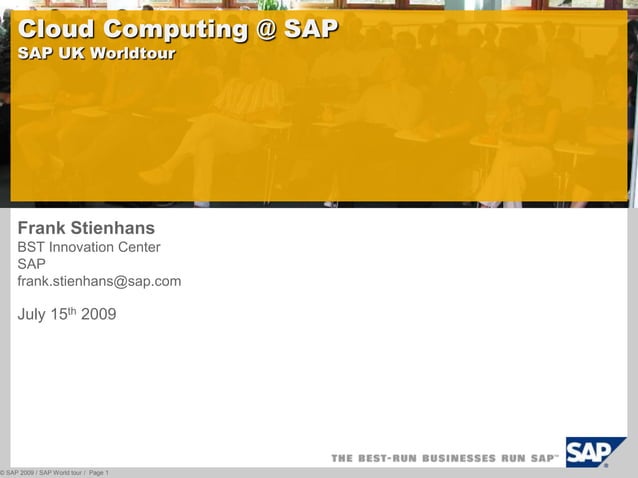 Cloud Computing At Sap Pptx Cloud Computing Internet 5976