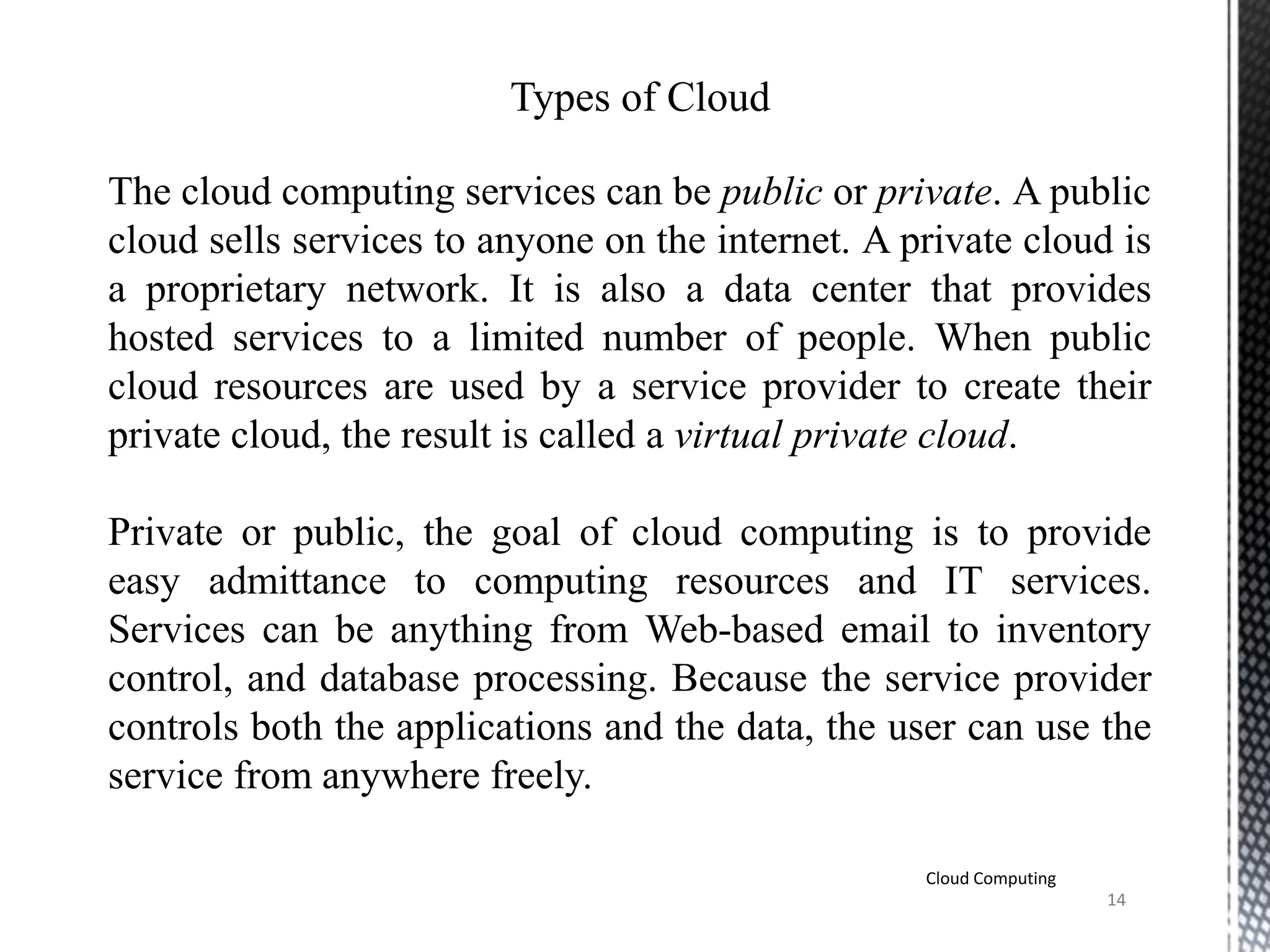 Basics of Cloud Computing | PPTX