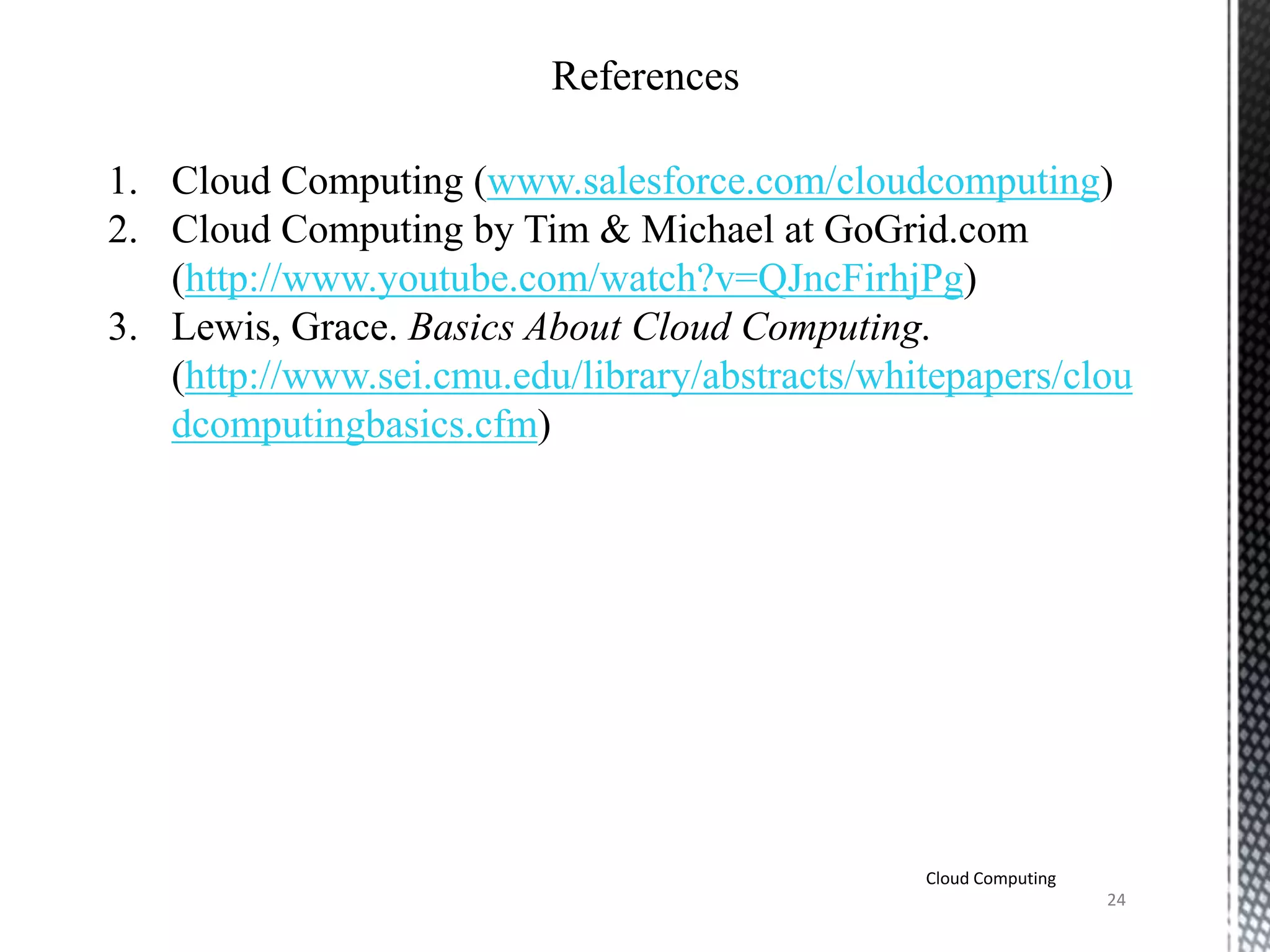 Basics of Cloud Computing | PPTX