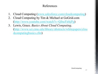 Basics of Cloud Computing | PPTX