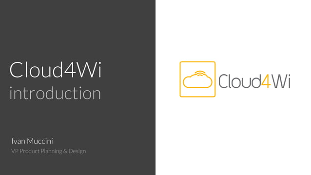 Cloud4Wi short introduction | PPT