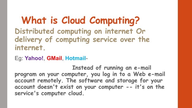 Cloud computing mca project in jalandhar | PPTX
