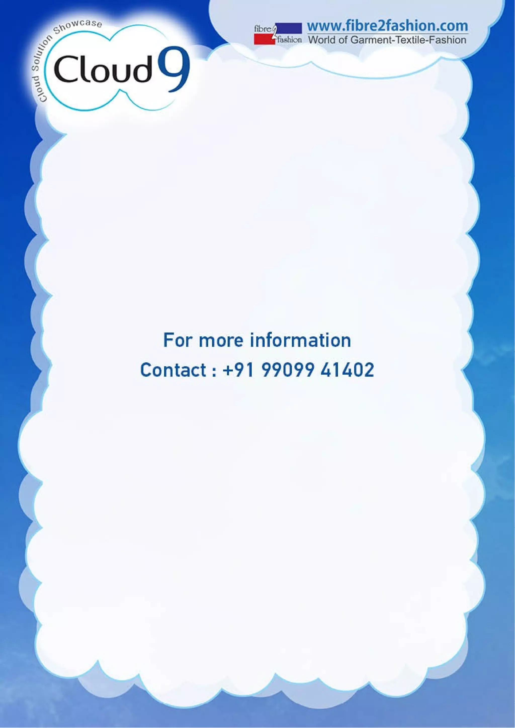 Cloud9 Sponsorship Proposal - Fibre2fashion | PDF