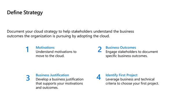 Cloud Adoption Framework Overview Deck (PPT 1).pptx | Cloud Computing | Internet