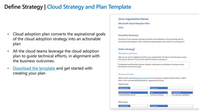 Cloud Adoption Framework Overview Deck (PPT 1).pptx | Cloud Computing | Internet
