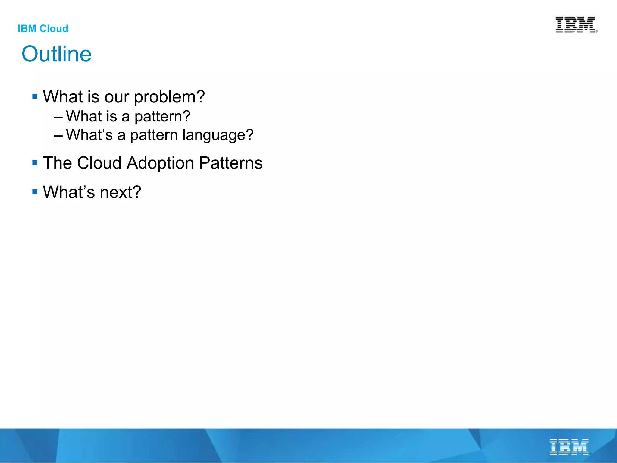 Cloud adoption patterns | PPT