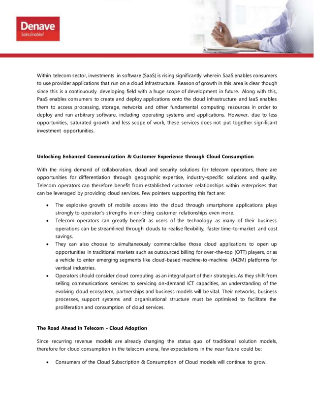 Cloud Consumption Trends in Telecom | DOCX | Cloud Computing | Internet
