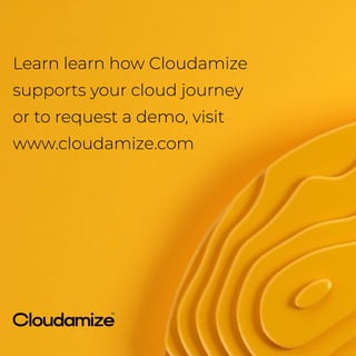 Cloudamize Overview | PDF