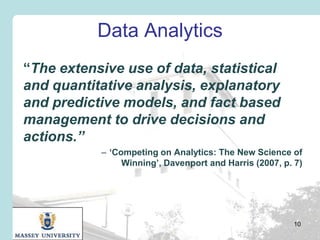 Cloud Analytics - Using cloud based services to analyse big data | PPTX