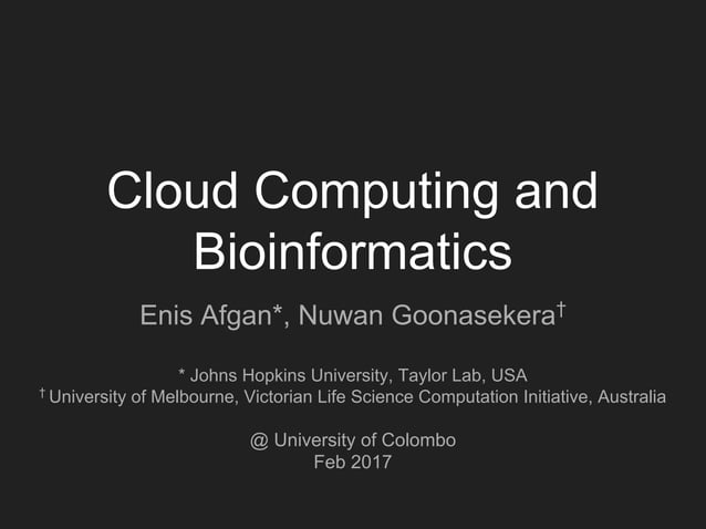 Cloud computing and bioinformatics | PDF | Cloud Computing | Internet