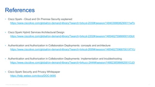 Cloud and On Premises Collaboration Security Explained | PPT