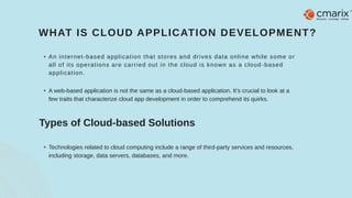 A Complete Guide on Cloud-based Application Development | PPTX