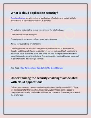 Cloud Application Security Best Practices To follow.pdf | Cloud ...