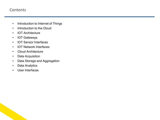 IoT Cloud architecture | PPTX