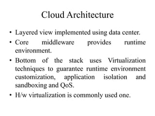 Cloud architecture | PPTX | Cloud Computing | Internet