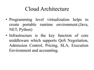 Cloud architecture | PPTX | Cloud Computing | Internet