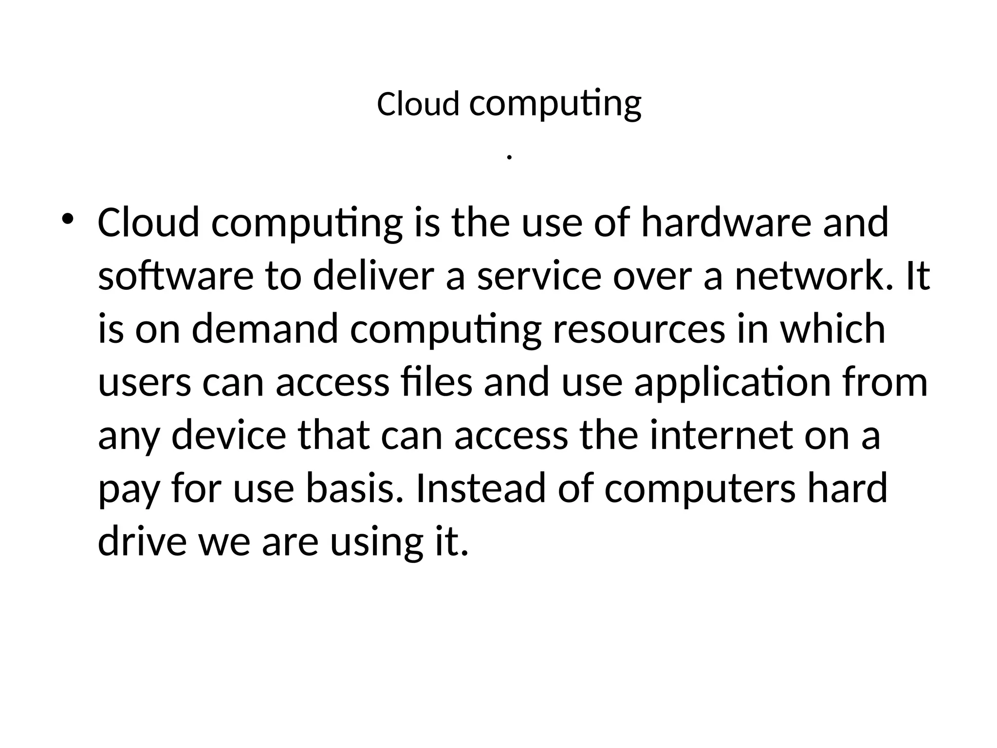 Cloud Architecture and cloud models in the internet | PPTX