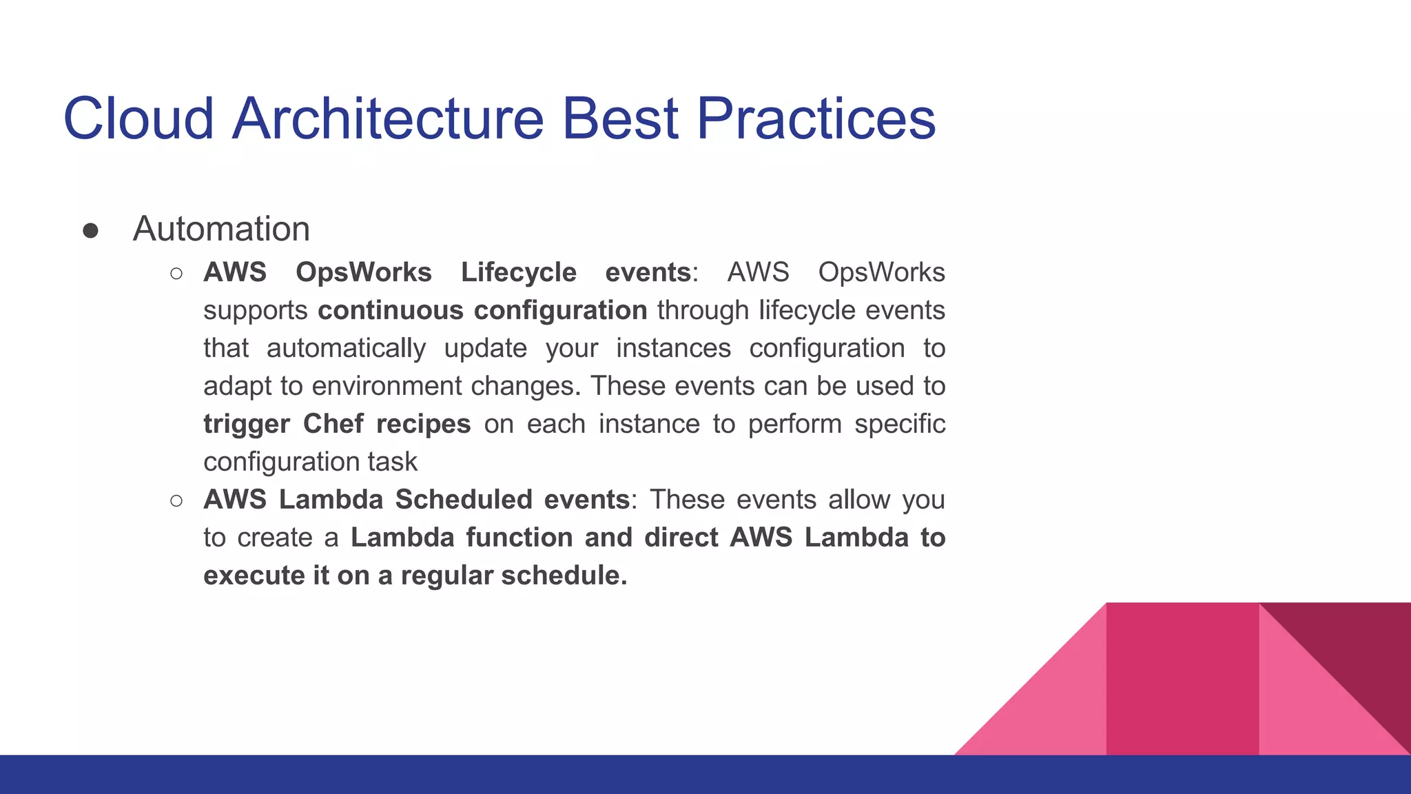 Cloud Architecture best practices | PPTX | Cloud Computing | Internet