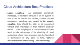 Cloud Architecture best practices | PPTX