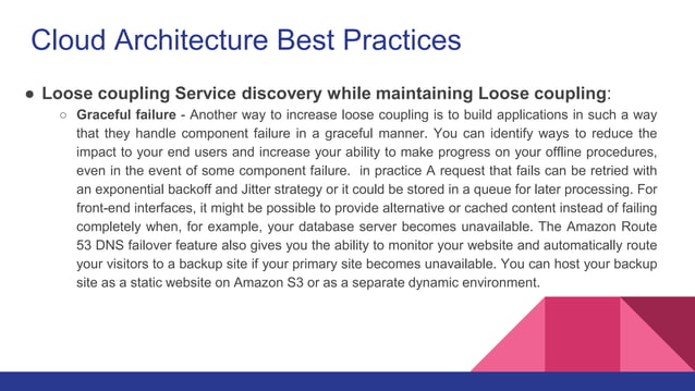 Cloud Architecture best practices | PPT