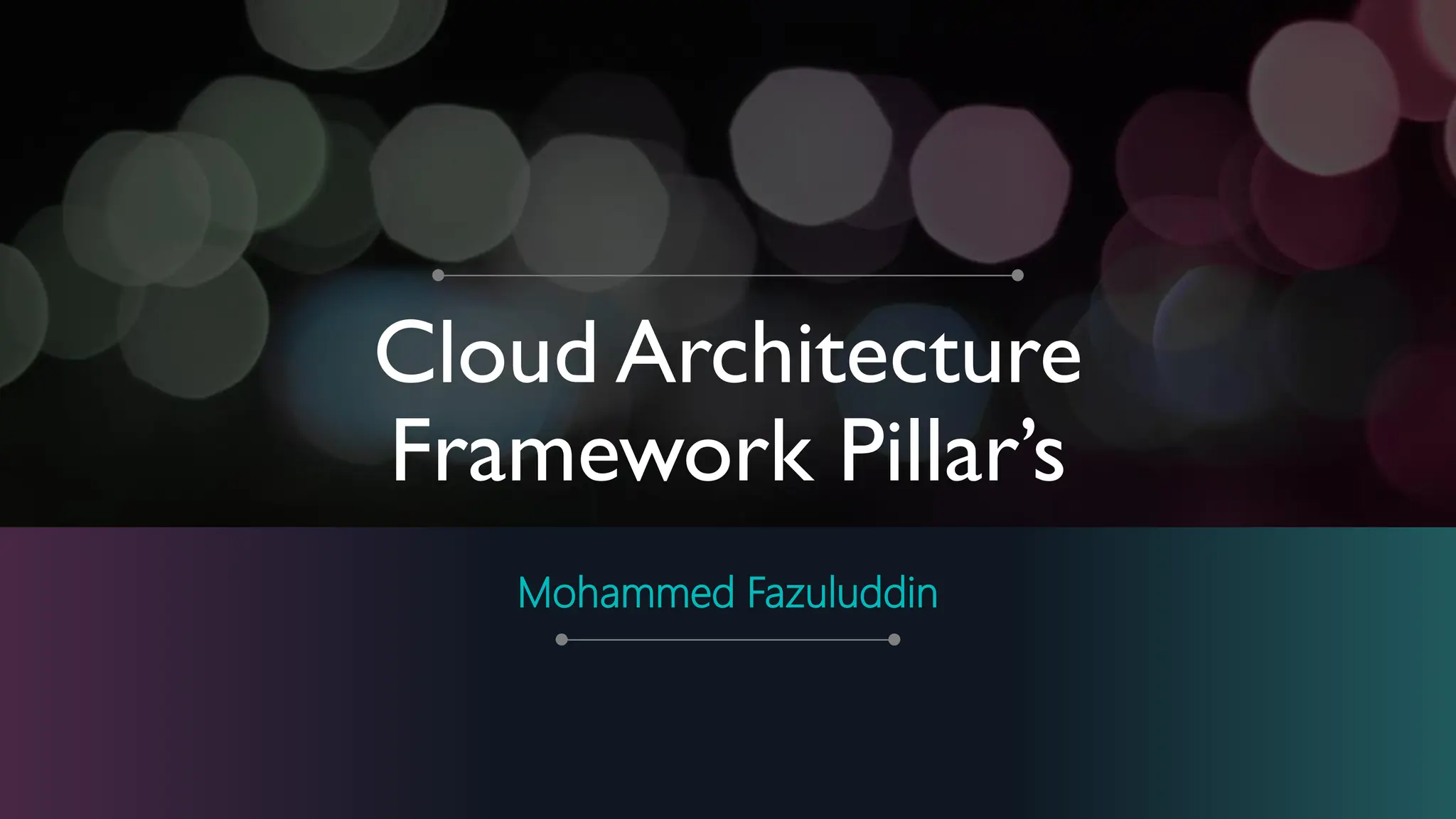 Cloud Architecture Framework Pillar’s.pdf