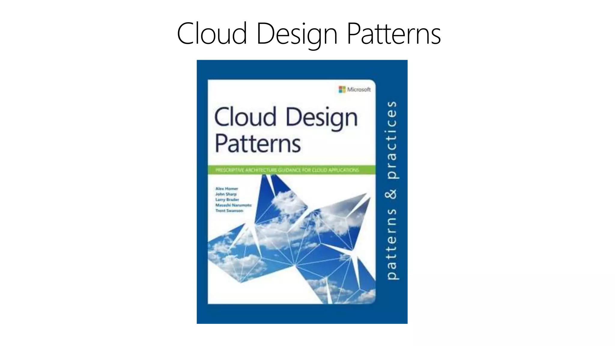 Cloud architecture patterns and pratices | PPT