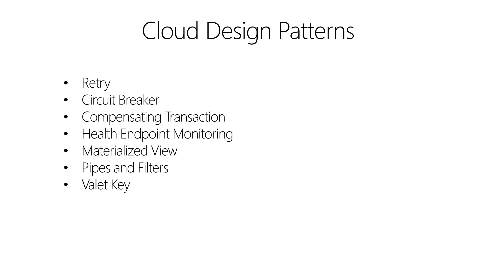 Cloud architecture patterns and pratices | PPT