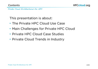 ISC Cloud 2013 - Cloud Architectures for HPC – Industry Case Studies | PDF | Cloud Computing ...