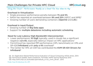 ISC Cloud 2013 - Cloud Architectures for HPC – Industry Case Studies | PPT