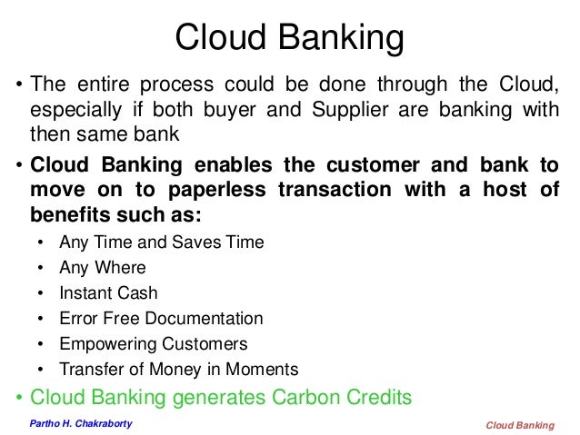 Cloud banking