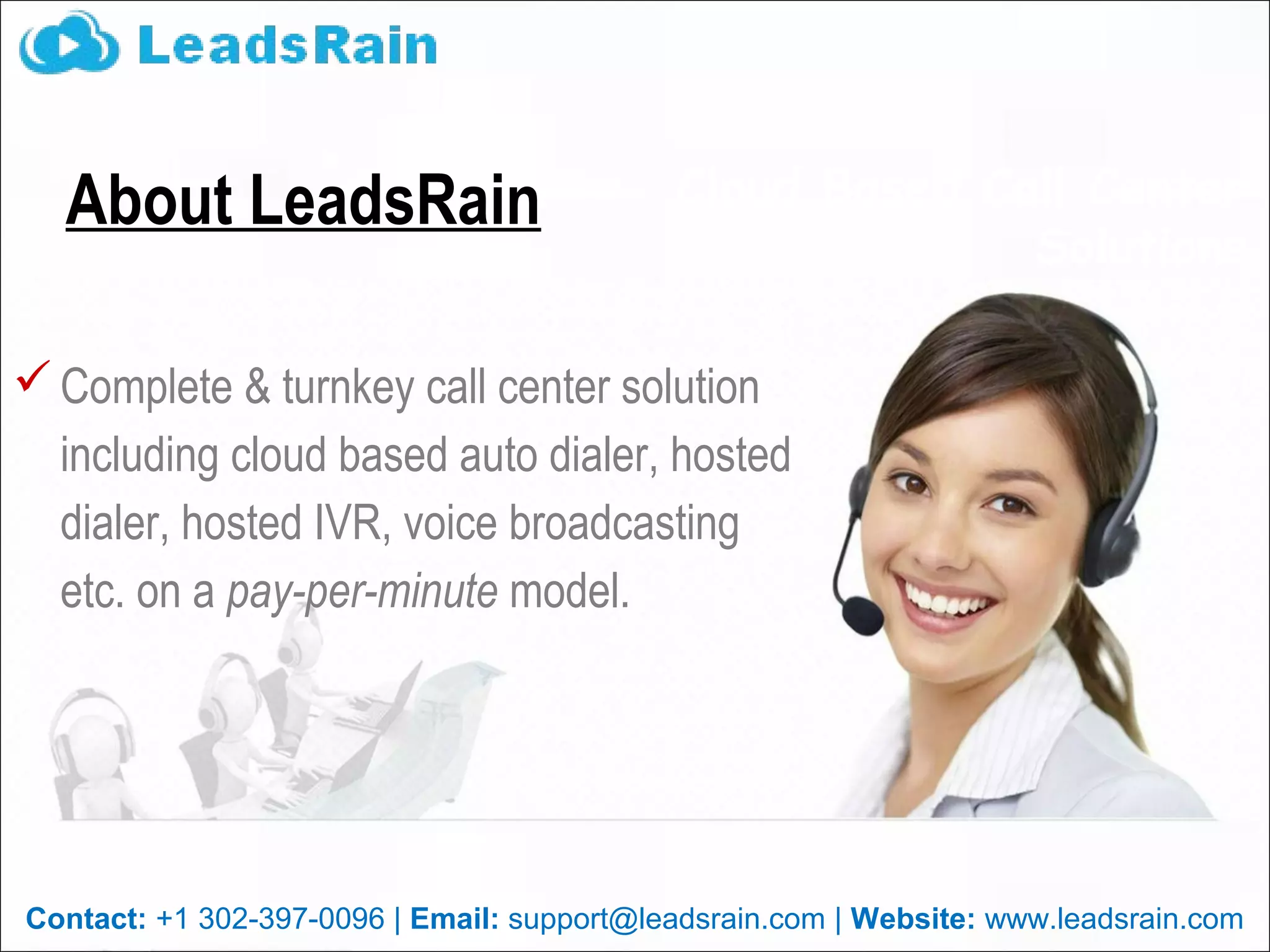 Cloud based call center solution | PPT