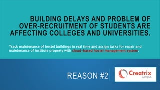 Cloud based hostel / dormitory management system with mobile apps | PPTX