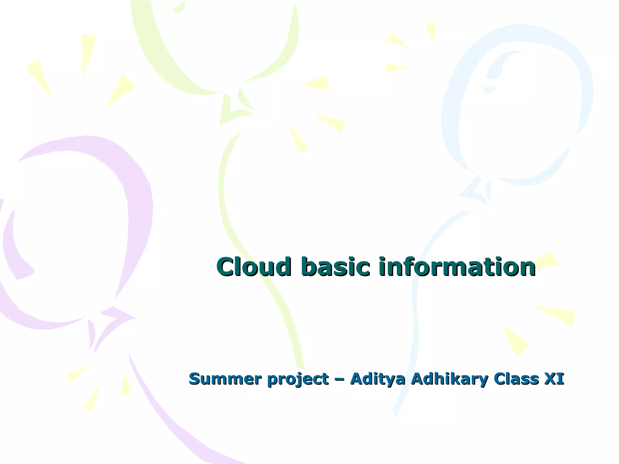 Cloud basics | PPT