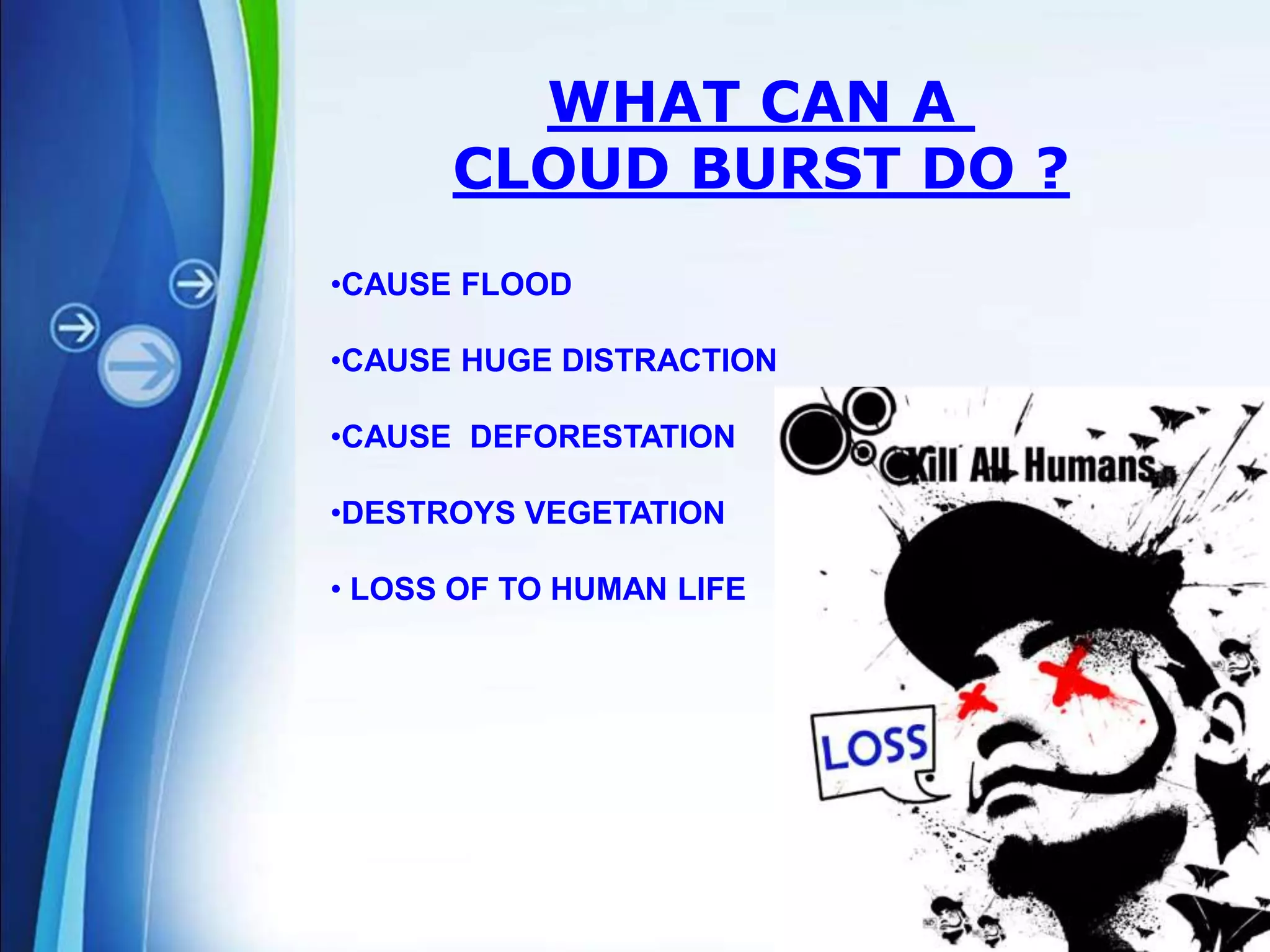 Natural Disaster Cloud Burst Pptx
