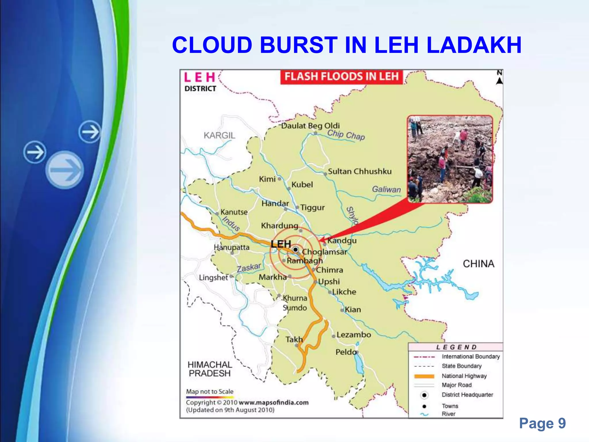 Natural Disaster - Cloud Burst | PPTX