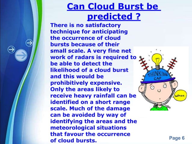 Natural Disaster - Cloud Burst | PPTX | Cloud Computing | Internet