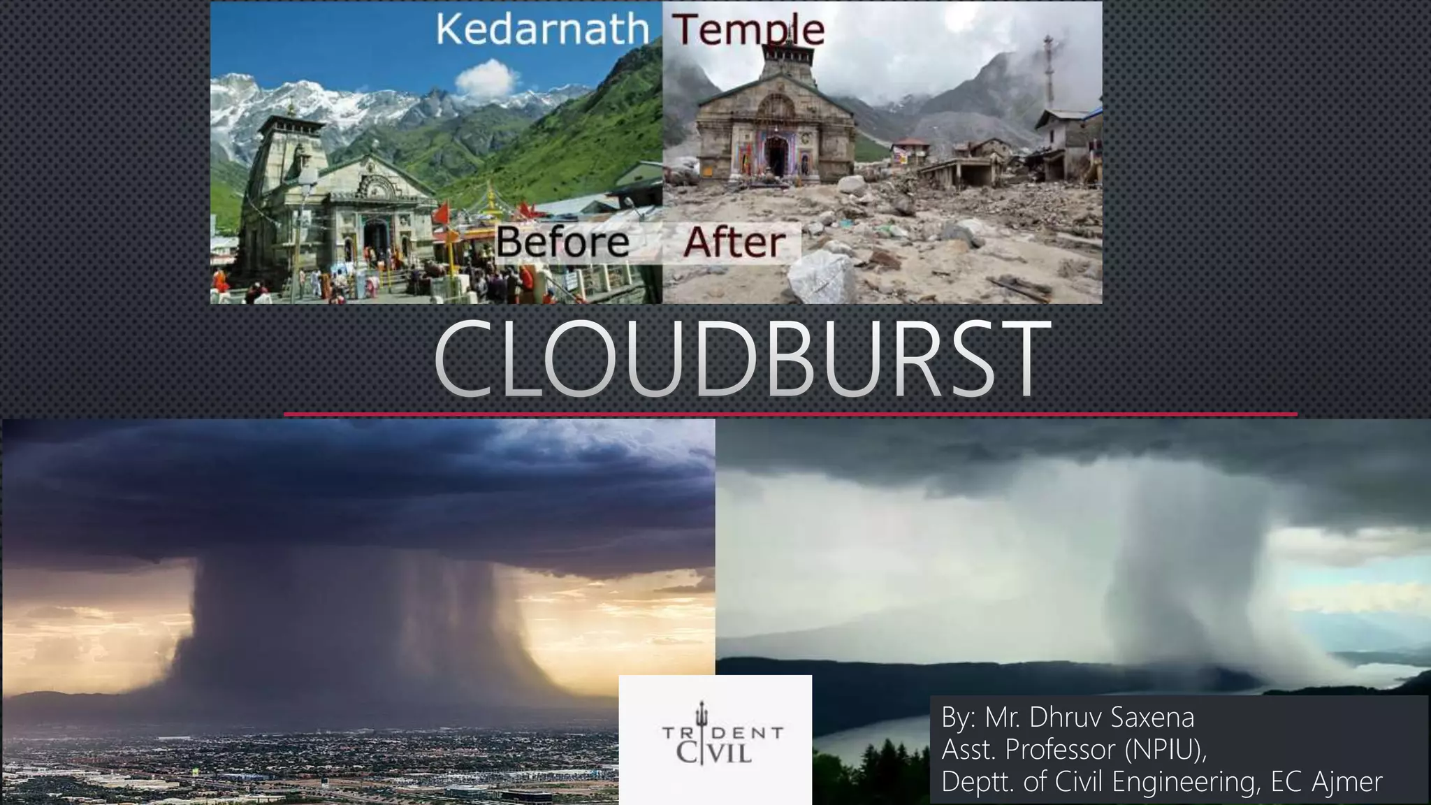 Cloudburst | Disaster Management | PPTX