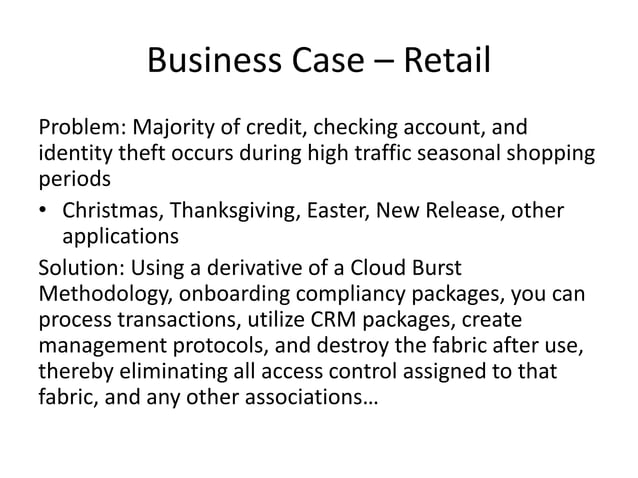 Cloud bursting methodology | PPT