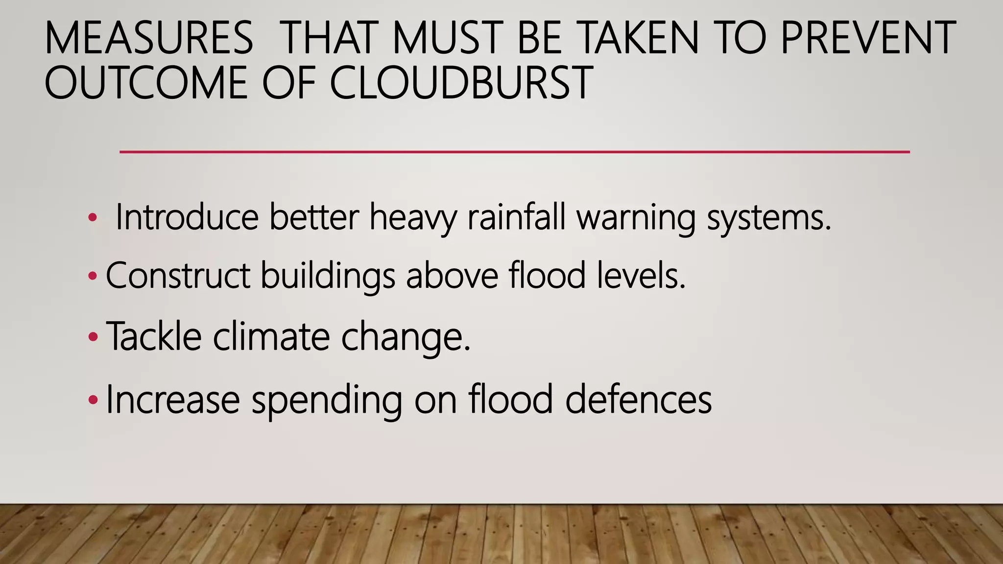 Cloudburst ppt | PPTX