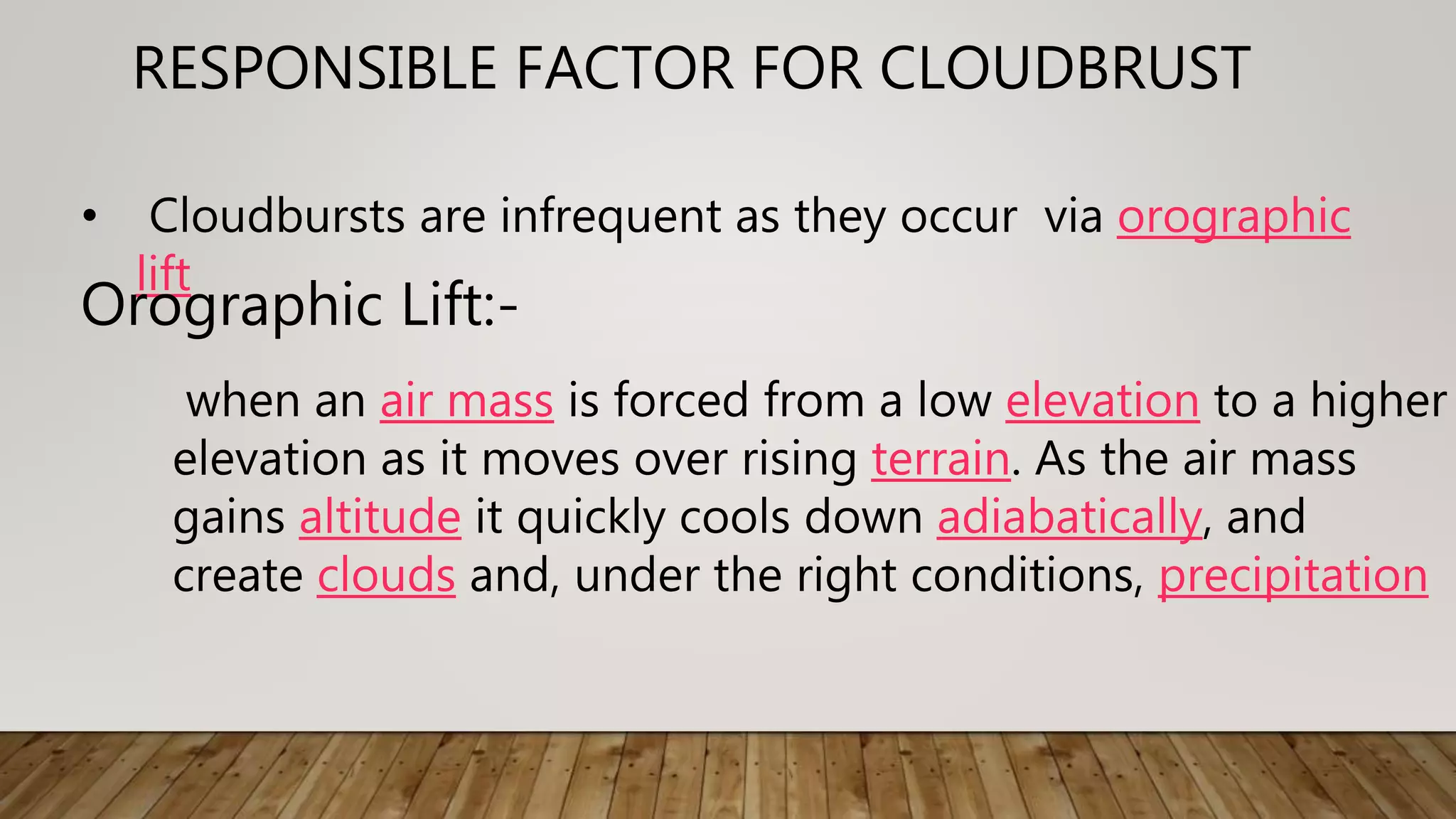 Cloudburst ppt | PPTX