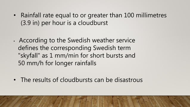 Cloudburst ppt | PPTX