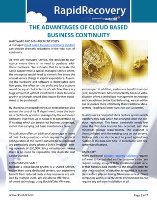 Cloud Business Continuity White Paper | PDF