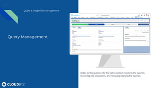 Cloudbyz Safety & Pharmacovigilance Solution Overview | PPT