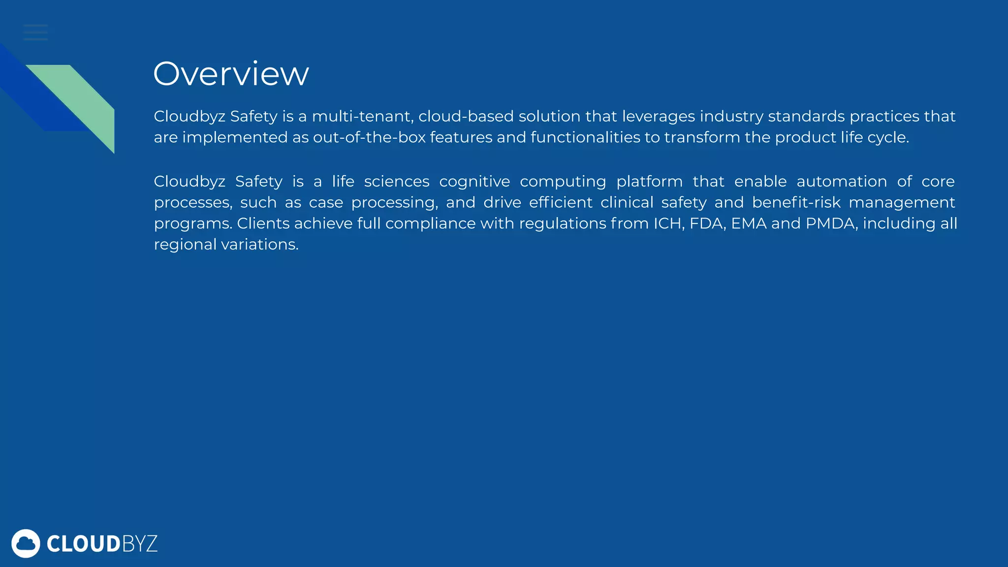 Cloudbyz Safety & Pharmacovigilance Solution Overview | PDF
