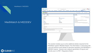 Cloudbyz Safety & Pharmacovigilance Solution Overview | PDF