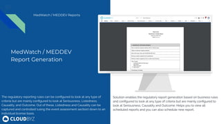 Cloudbyz Safety & Pharmacovigilance Solution Overview | PDF