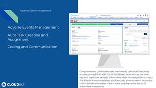 Cloudbyz Safety & Pharmacovigilance Solution Overview | PDF