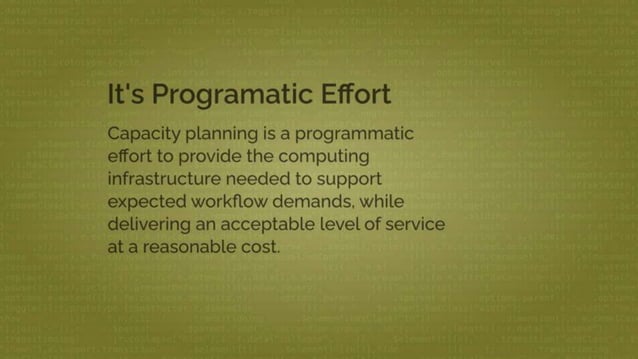 Cloud Capacity Planning, Cloud Computing Training | PPTX