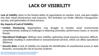 CLOUD CHALLENGES challenges we face during cloud | PPTX